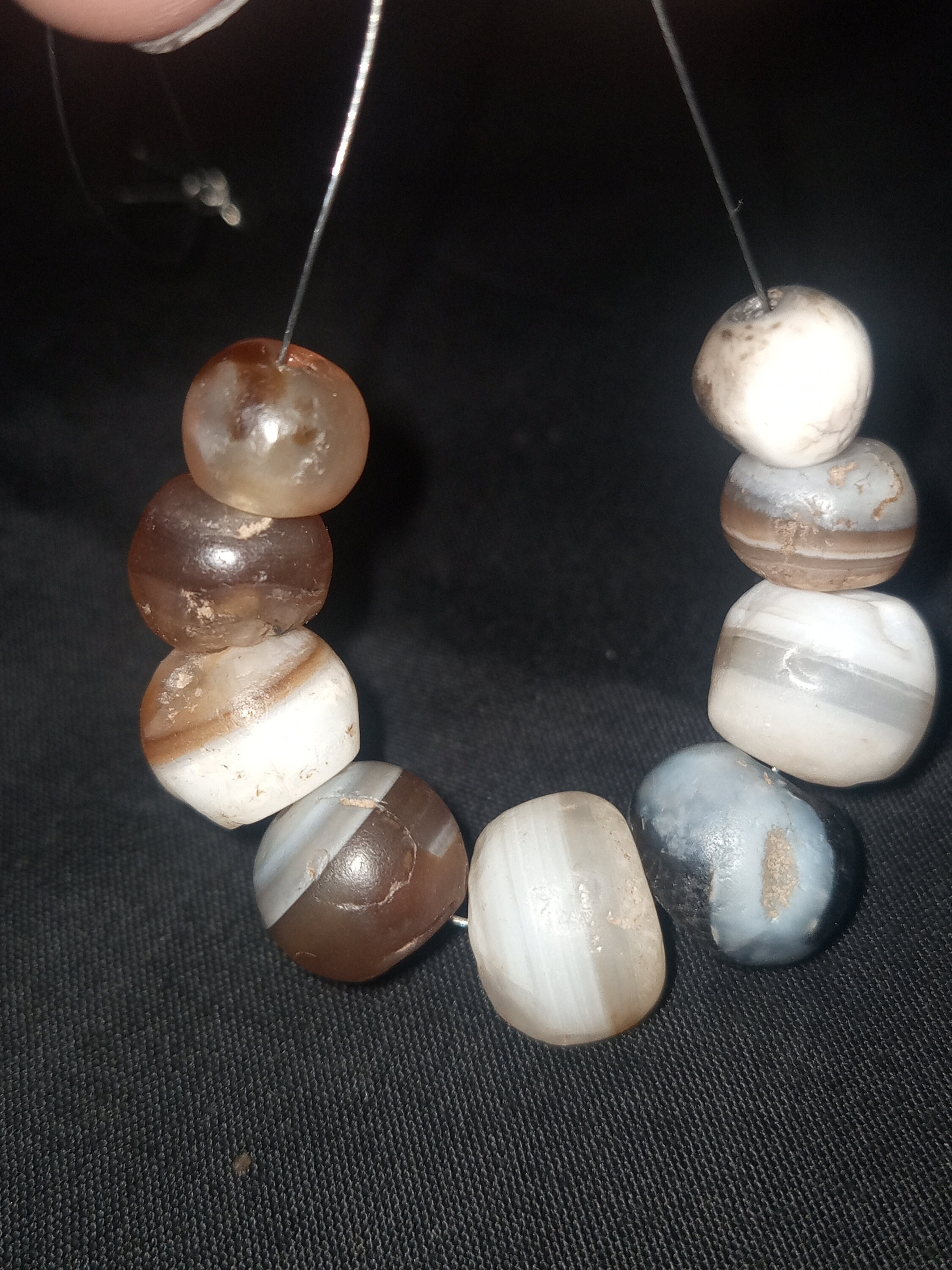 Ancient Sulemani Agate Beads With Beautiful Structures From Swat Region ...