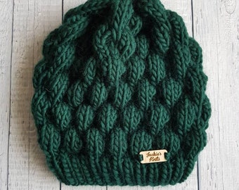 Hand knit hat | Etsy