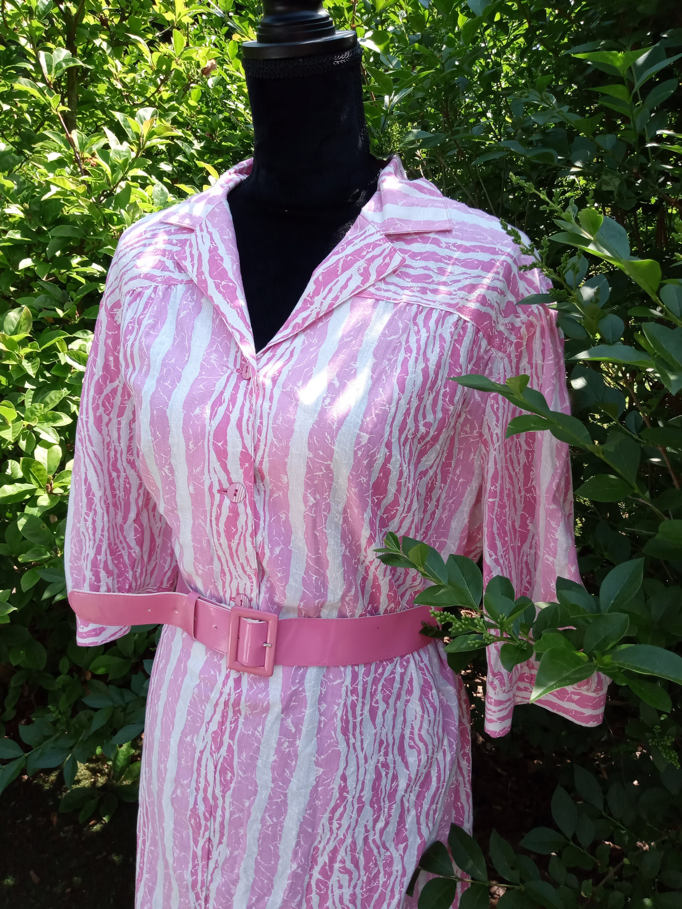 Sporty Vintage Dress Pink 80s - Etsy