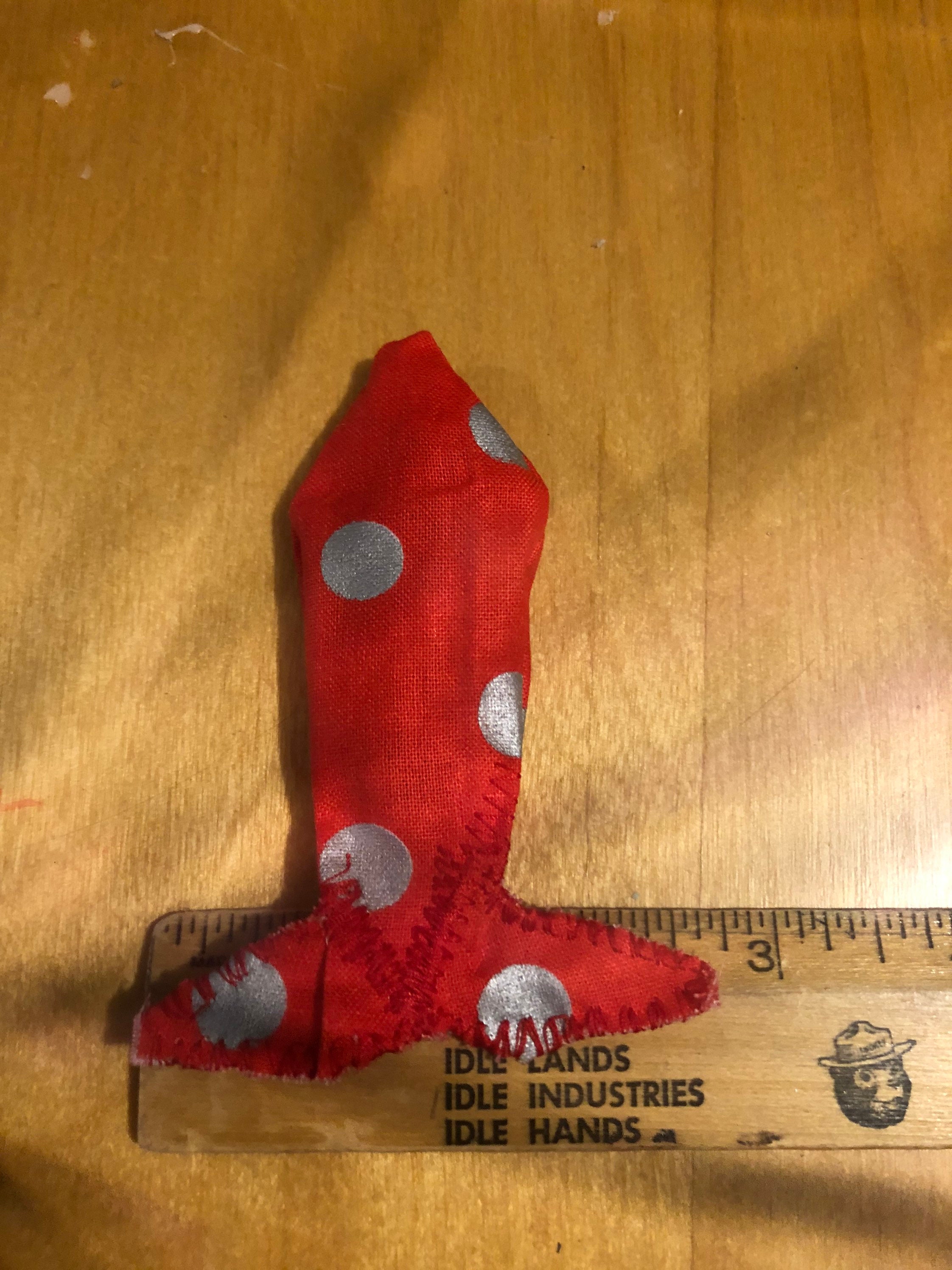 Red Polka Dot Jingle Catnip Fish - Etsy