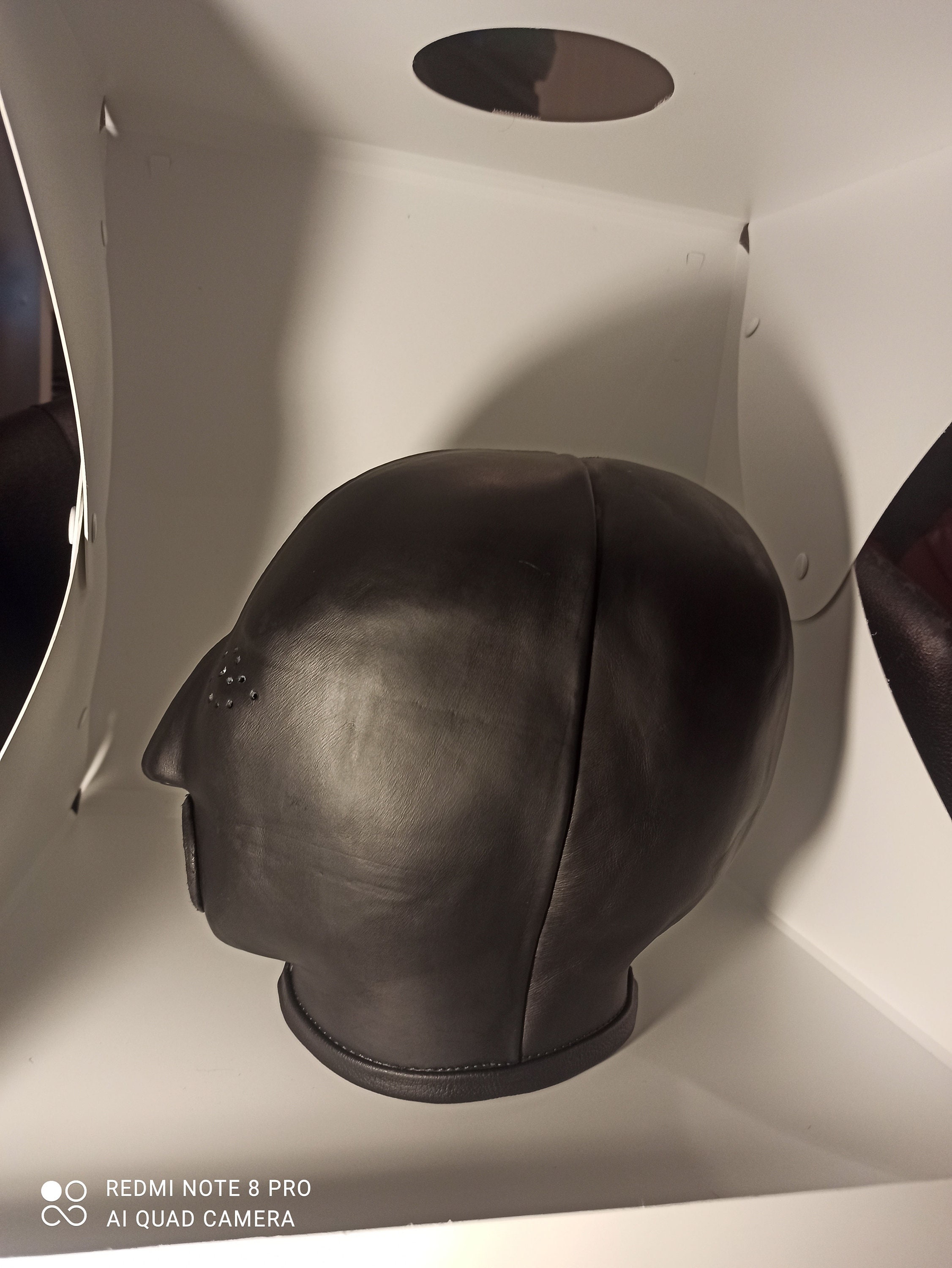 100% Leather Mask, Extra Large, Big Size (60-61 Cm), Handmade ...