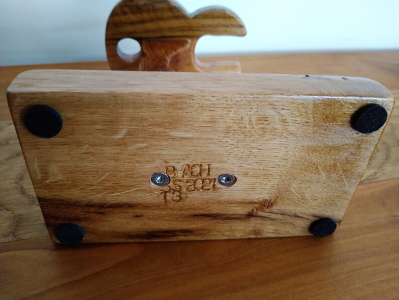 Hand Crafted Oak Wood Razor and Brush Holder, Wood Shaving Stand ...