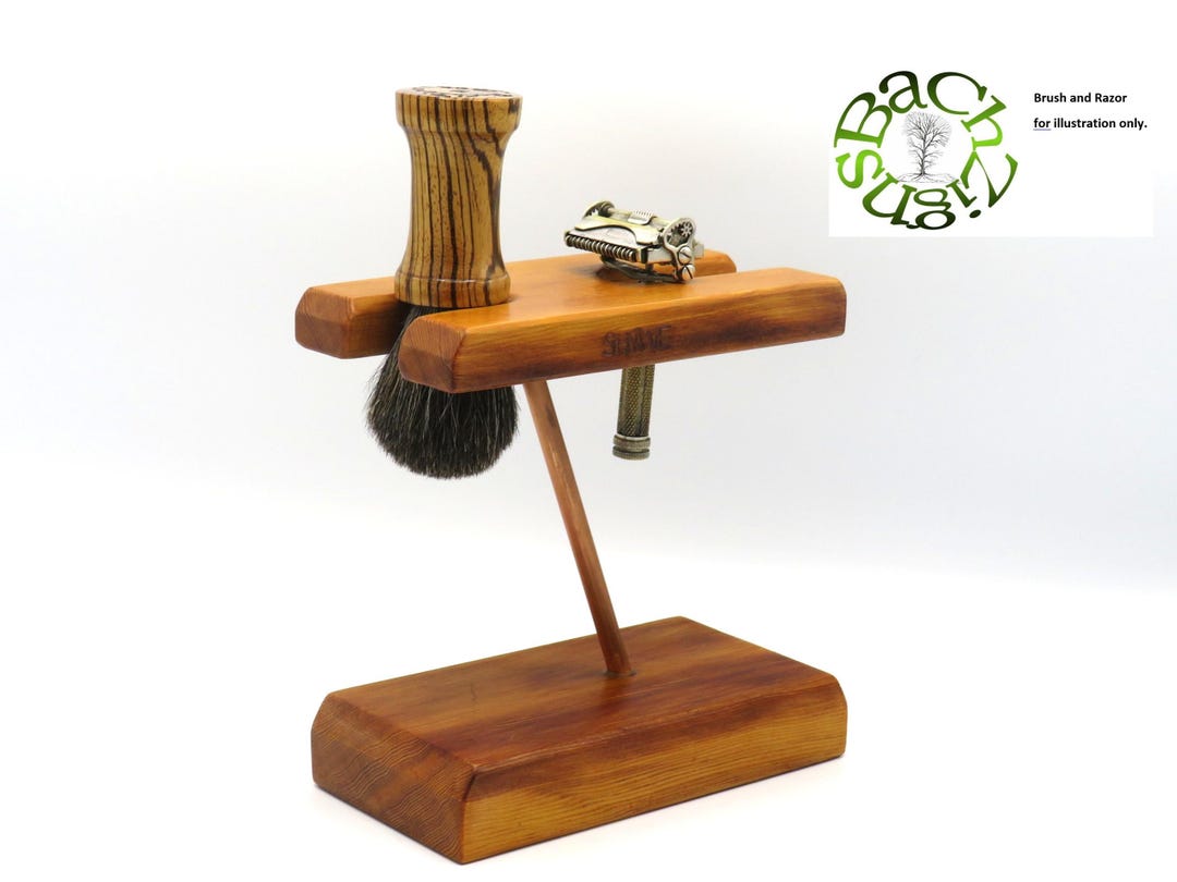 Handcrafted Shaving Stand in Recycled Pitch Pine Wood. SKU SS11 - Etsy