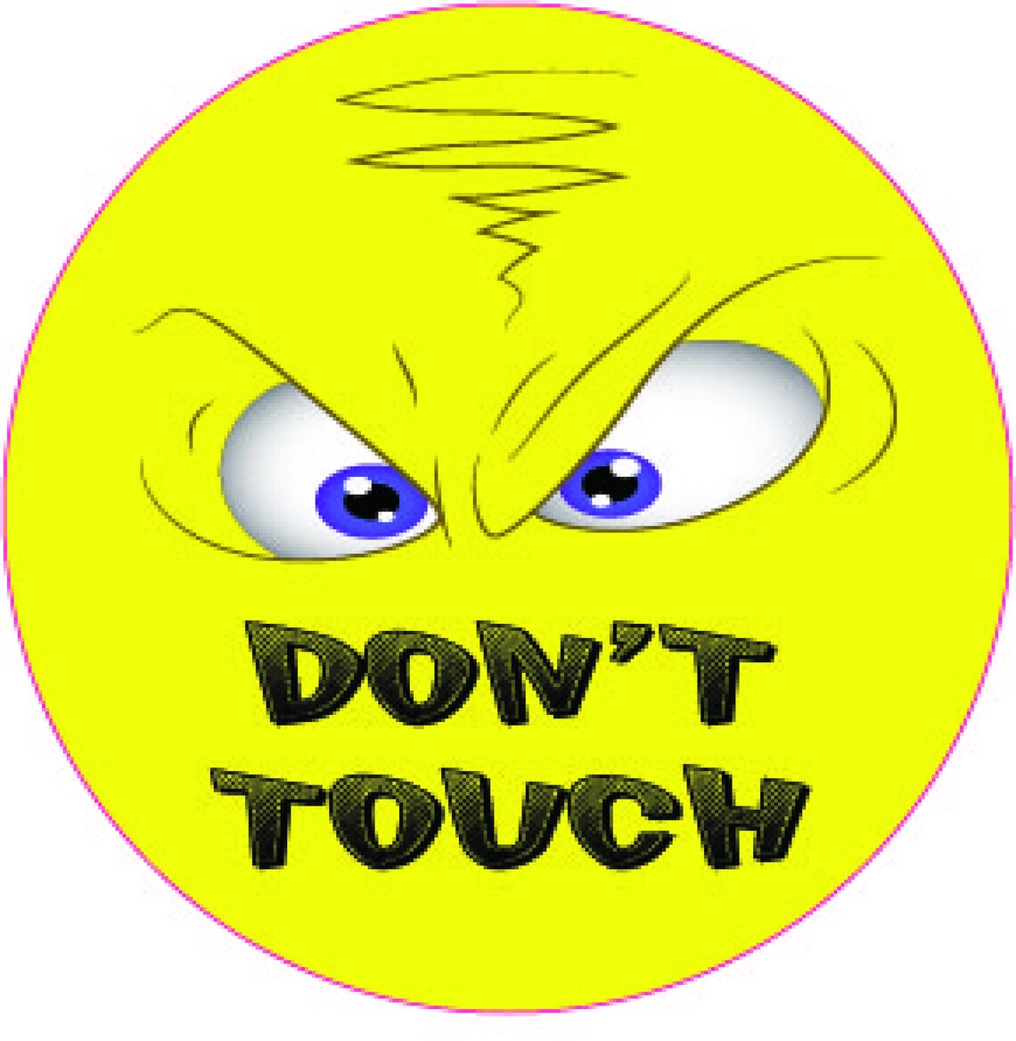 Don't Touch Stickers for Glasses Car or Truck Windows - Etsy