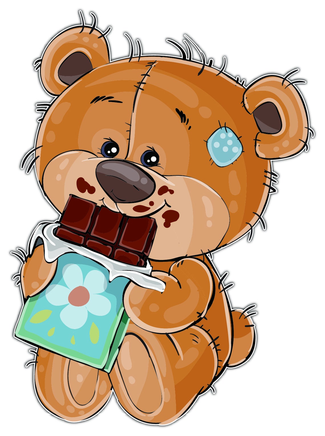 Funny Teddy Bears Wall Decals Stickers | Etsy