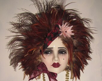 Unique Creations Large Full Face Lady Face Mask Wall Art Wall | Etsy