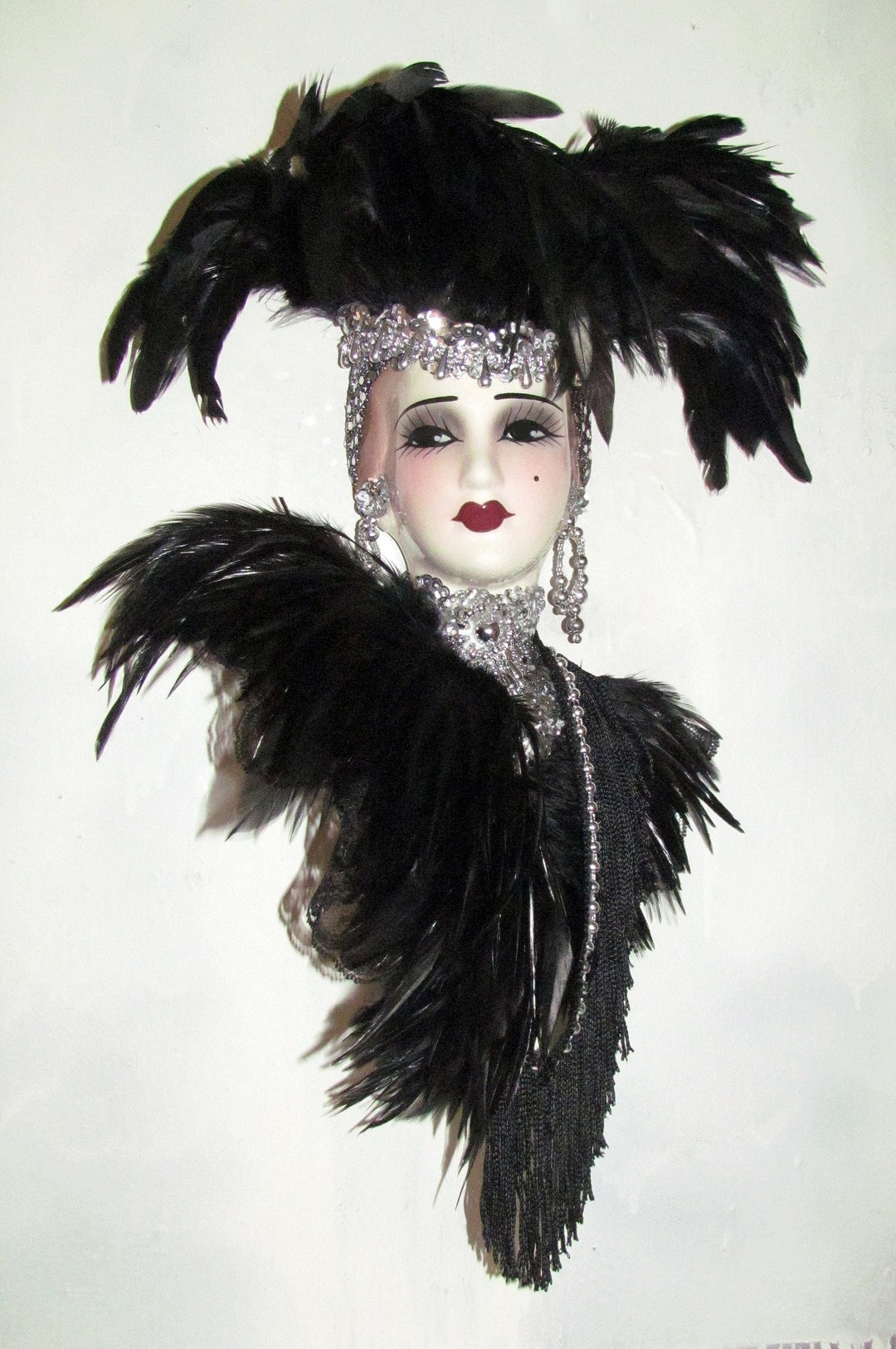 Unique Creations Limited Edition Victorian Lady Face Mask Wall Hanging ...