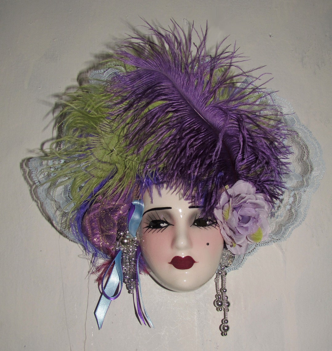 Unique Creations Lady Face Mask Wall Art, Wall Hanging Decor - NEW IN ...