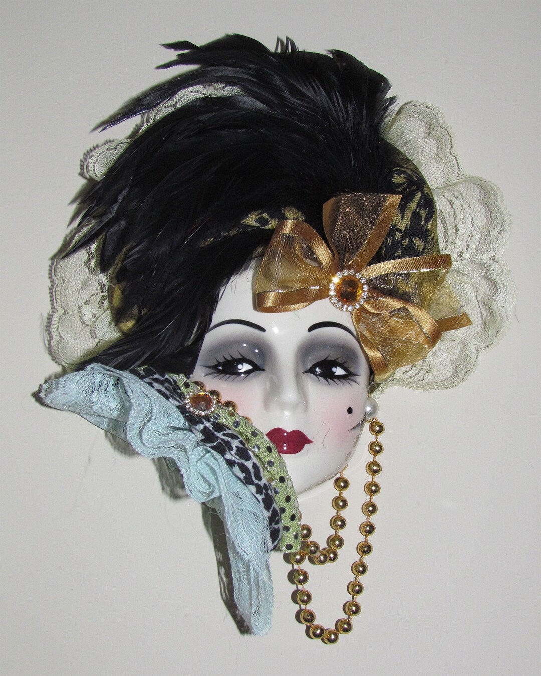 Unique Creations Lady Face Mask Wall Hanging Decor - Etsy