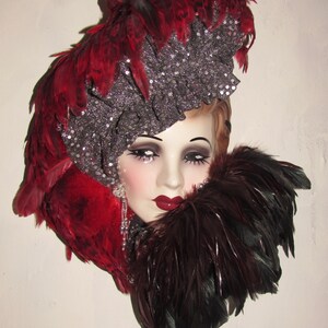 Unique Creations Large Full Face Lady Face Mask Wall Art, Wall Hanging ...