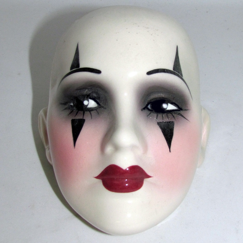 Pierrot Mask - Etsy