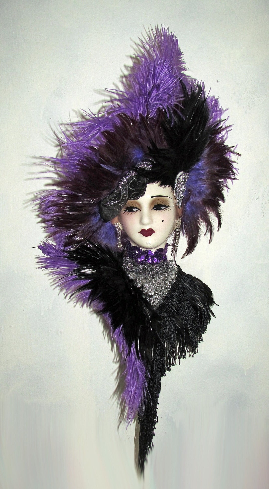 Unique Creations Limited Edition Victorian Lady Face Mask Wall - Etsy