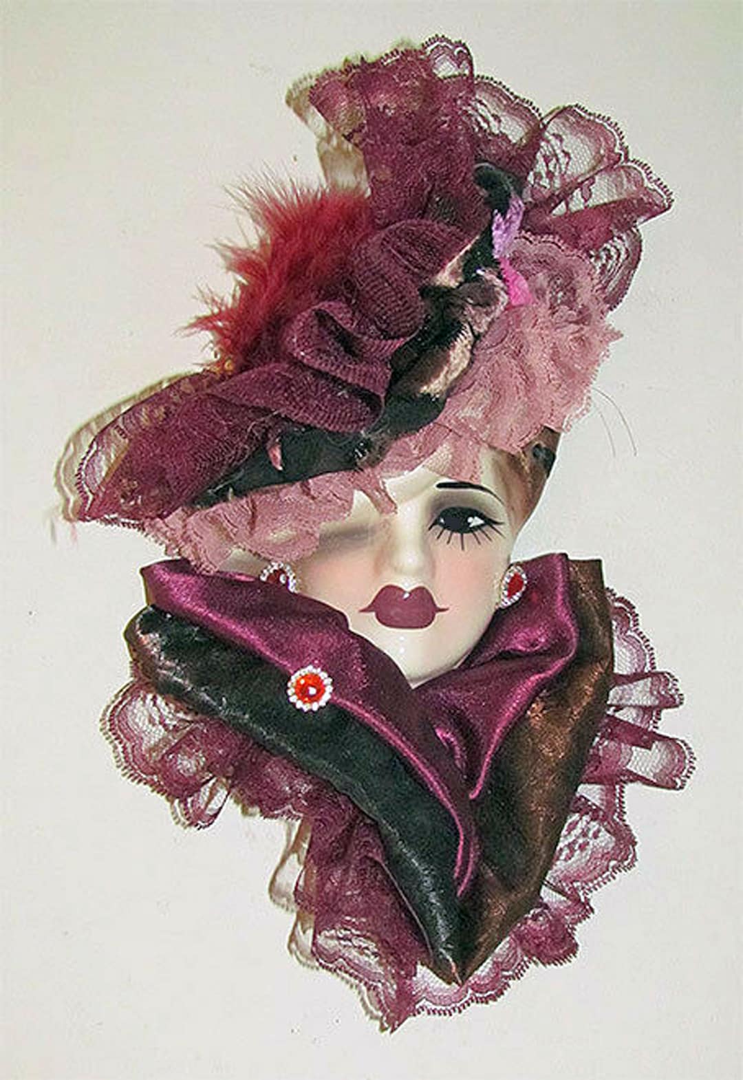 Unique Creations Lady Face Mask Wall Hanging Decor - Etsy