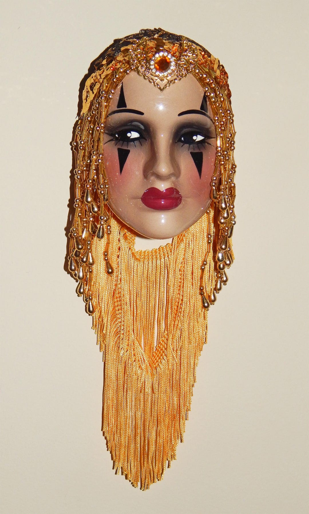 Unique Creations Pierrot Jester Clown Women of Color, Black Lady Face ...