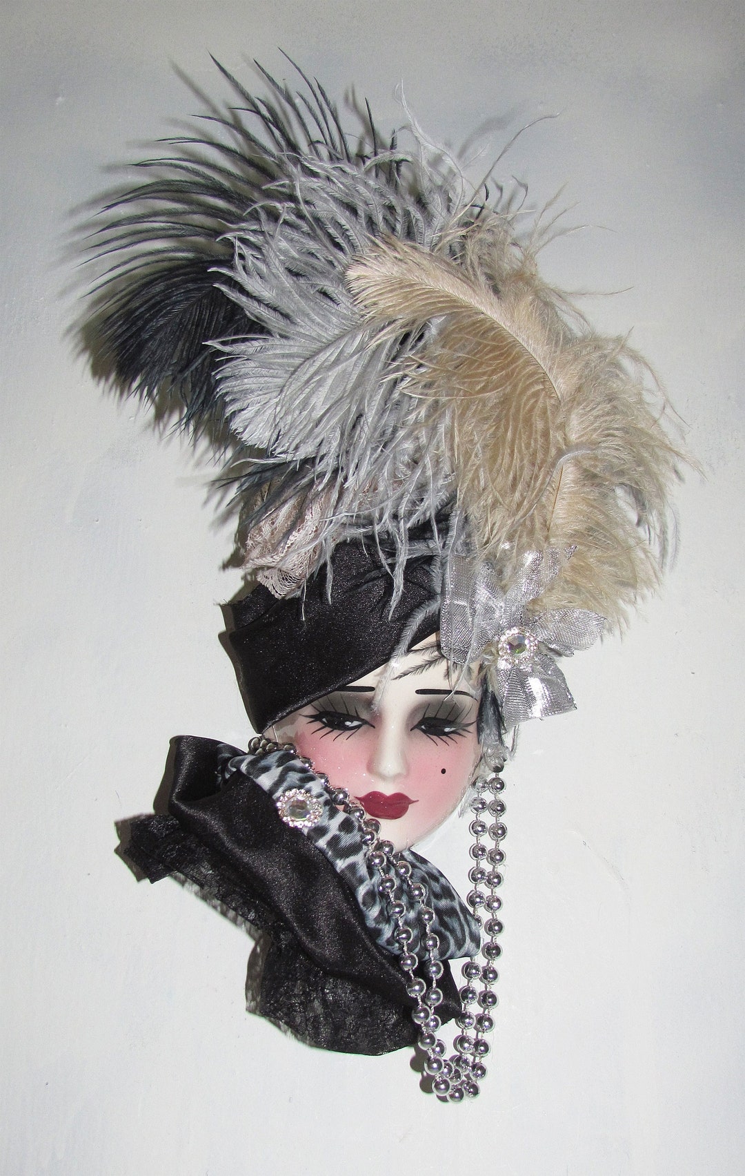 Unique Creations Lady Face Mask Wall Decor Wall Hanging - Etsy