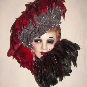 Unique Creations Large Full Face Lady Face Mask Wall Art, Wall Hanging ...