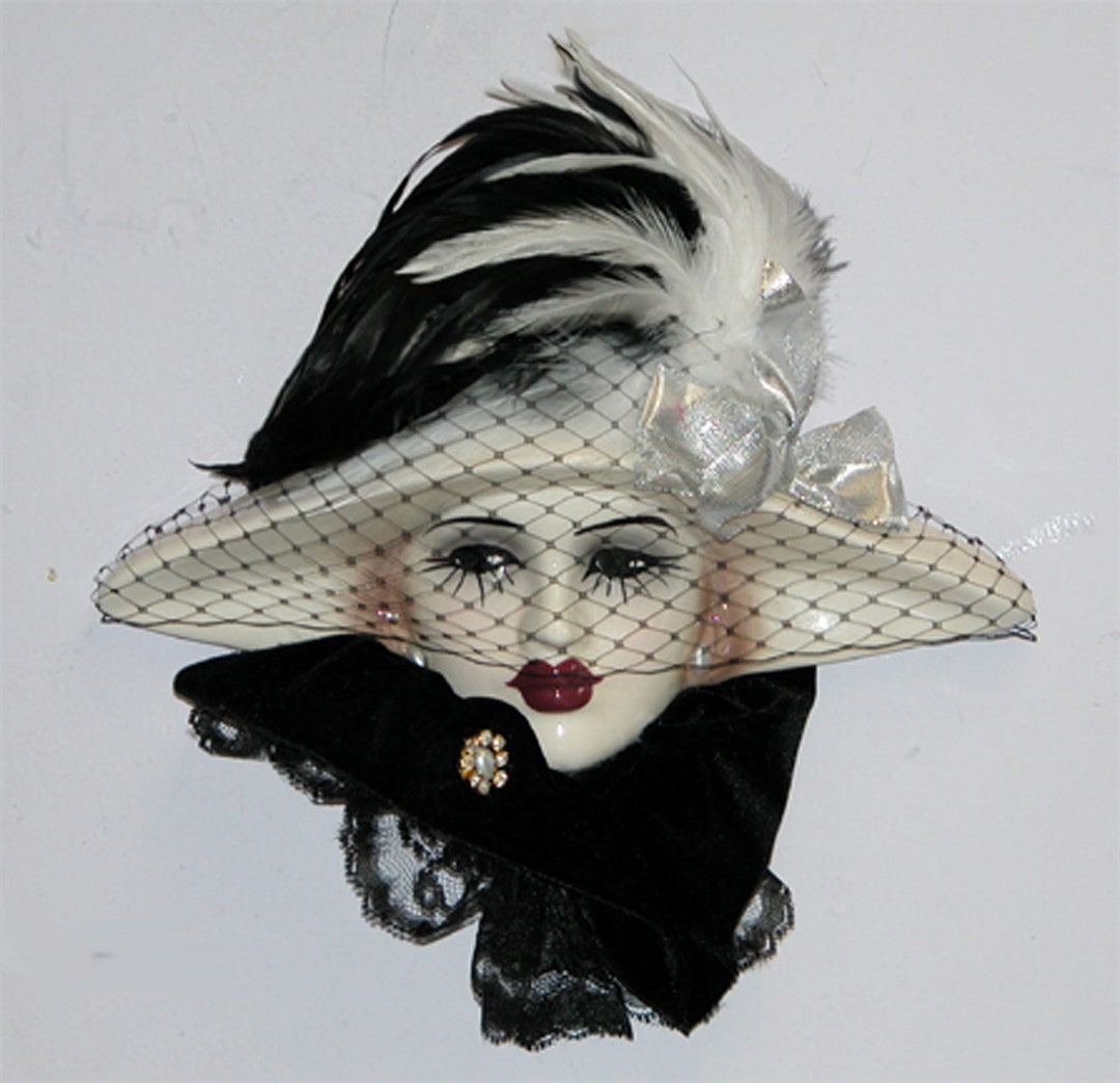 Unique Creations Lady Face Mask Wall Hanging Decor - NEW IN BOX - Etsy