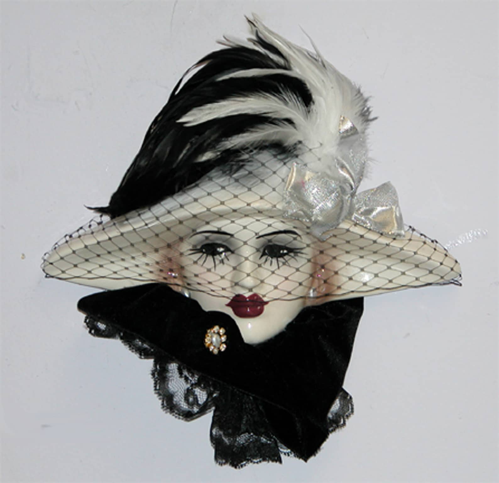 Unique Creations Lady Face Mask Wall Hanging Decor - NEW IN BOX - Etsy