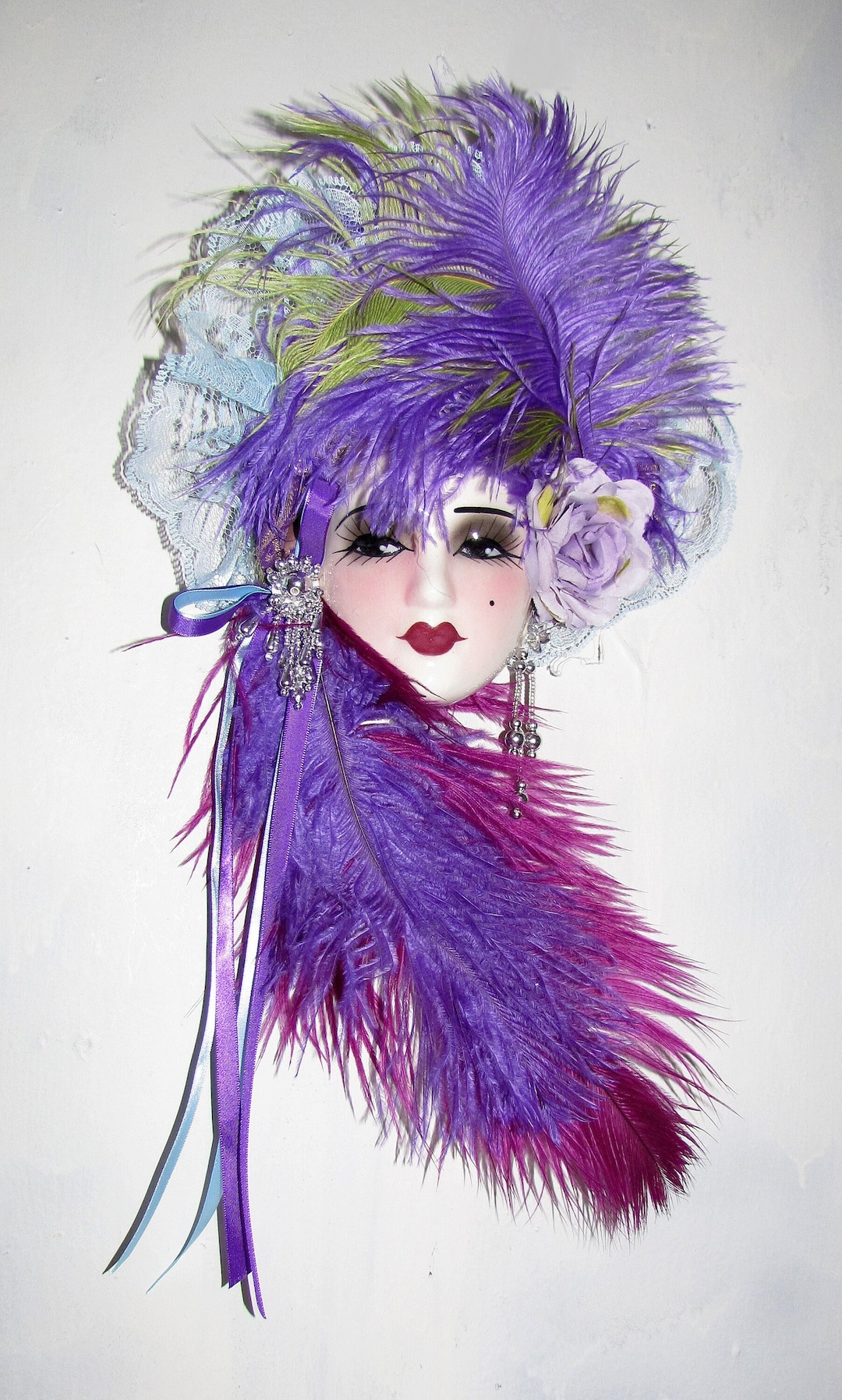 Unique Creations Lady Face Mask Wall Decor Wall Hanging - Etsy