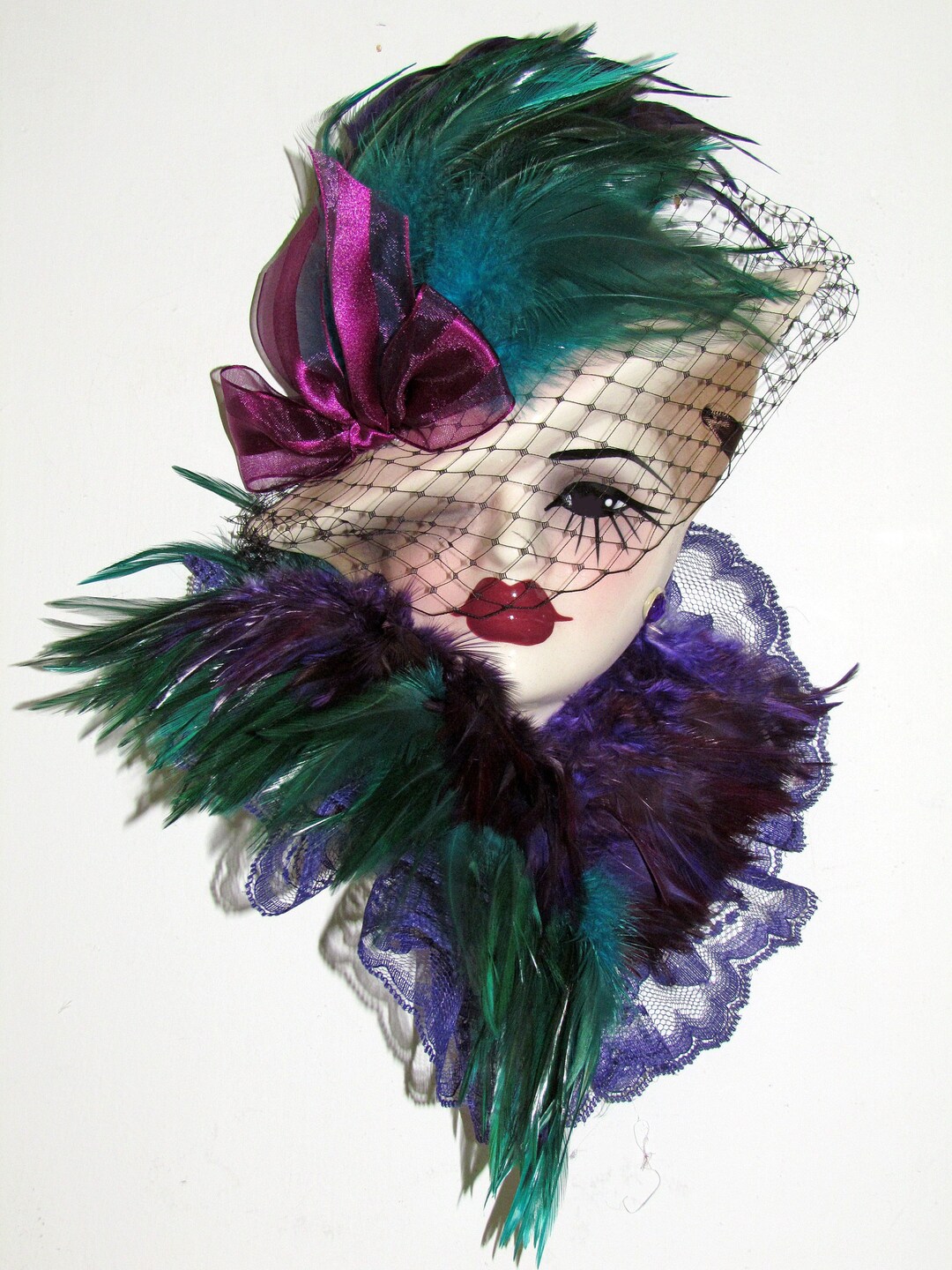 Unique Creations Lady Face Mask Wall Hanging Decor - Etsy