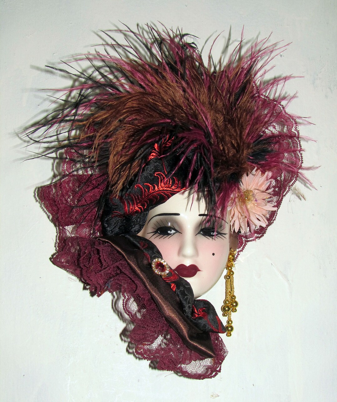 Unique Creations Lady Face Mask Wall Decor Wall Hanging - Etsy