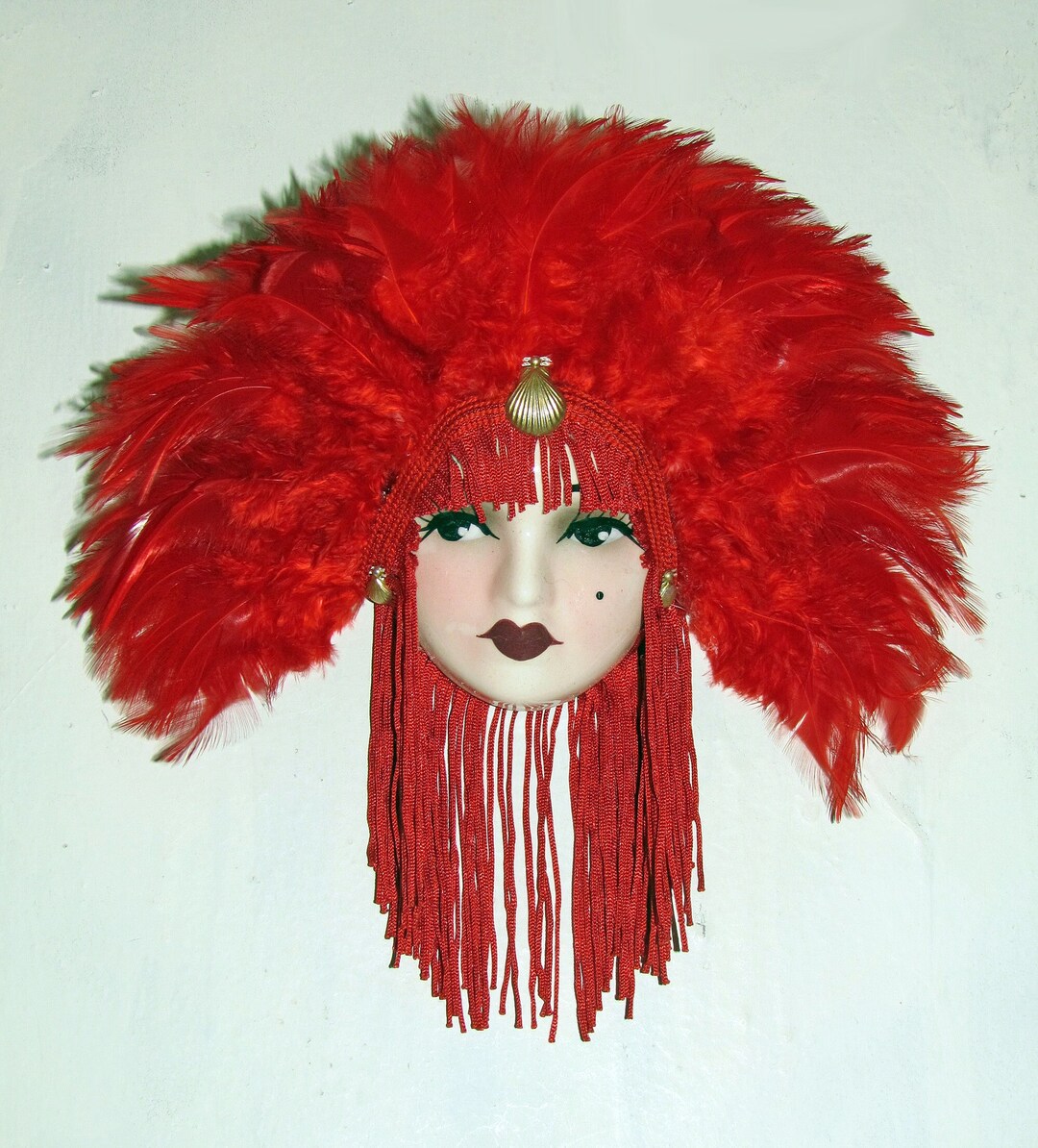 Unique Creations Small Art Deco Lady Face Mask Wall Hanging Decor - Etsy