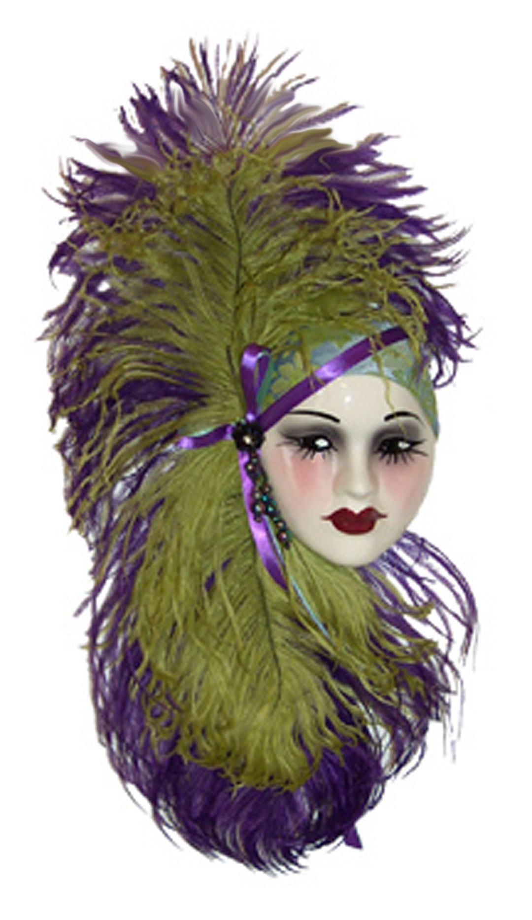 Unique Creations Lady Face Mask Wall Hanging Decor - Etsy