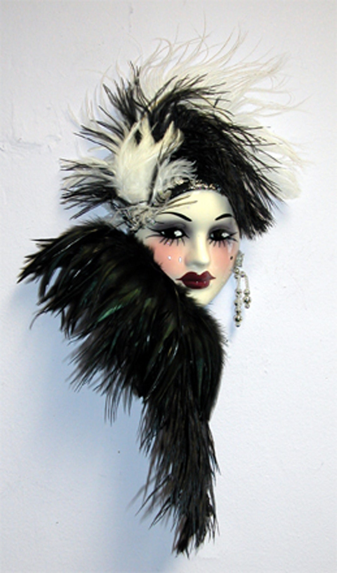 Unique Creations Small Lady Face Mask Wall Hanging Decor - Etsy