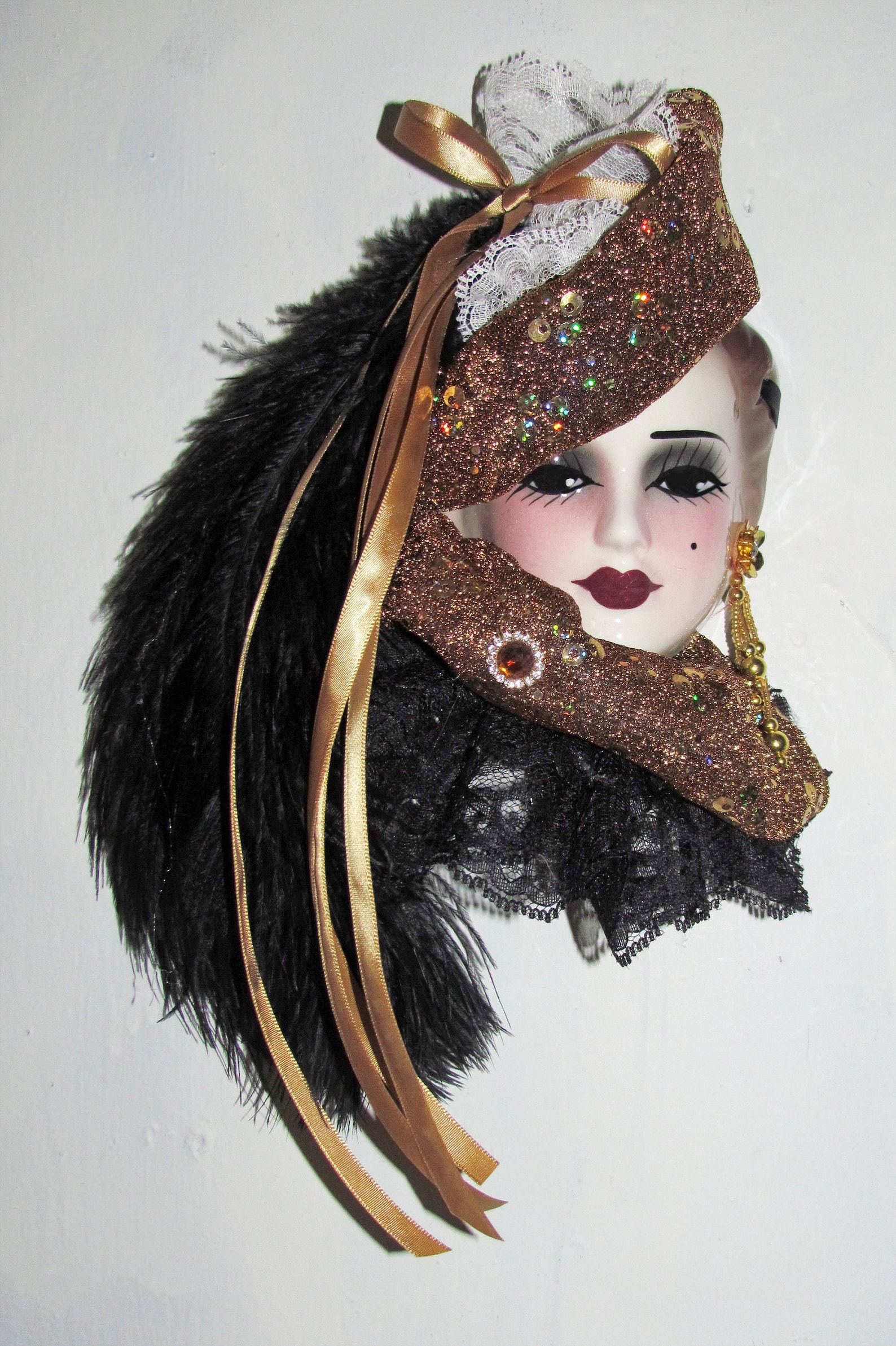 Unique Creations Lady Face Mask Wall Decor, Wall Art, Wall Hanging Face ...