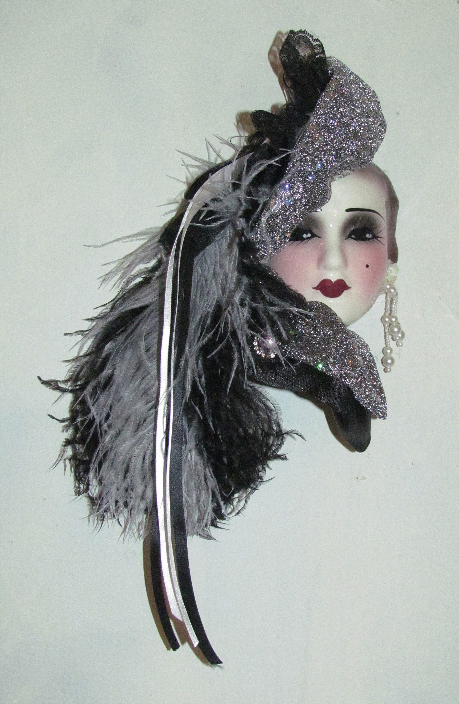 Unique Creations Lady Face Mask Wall Decor, Wall Art, Wall Hanging Face ...