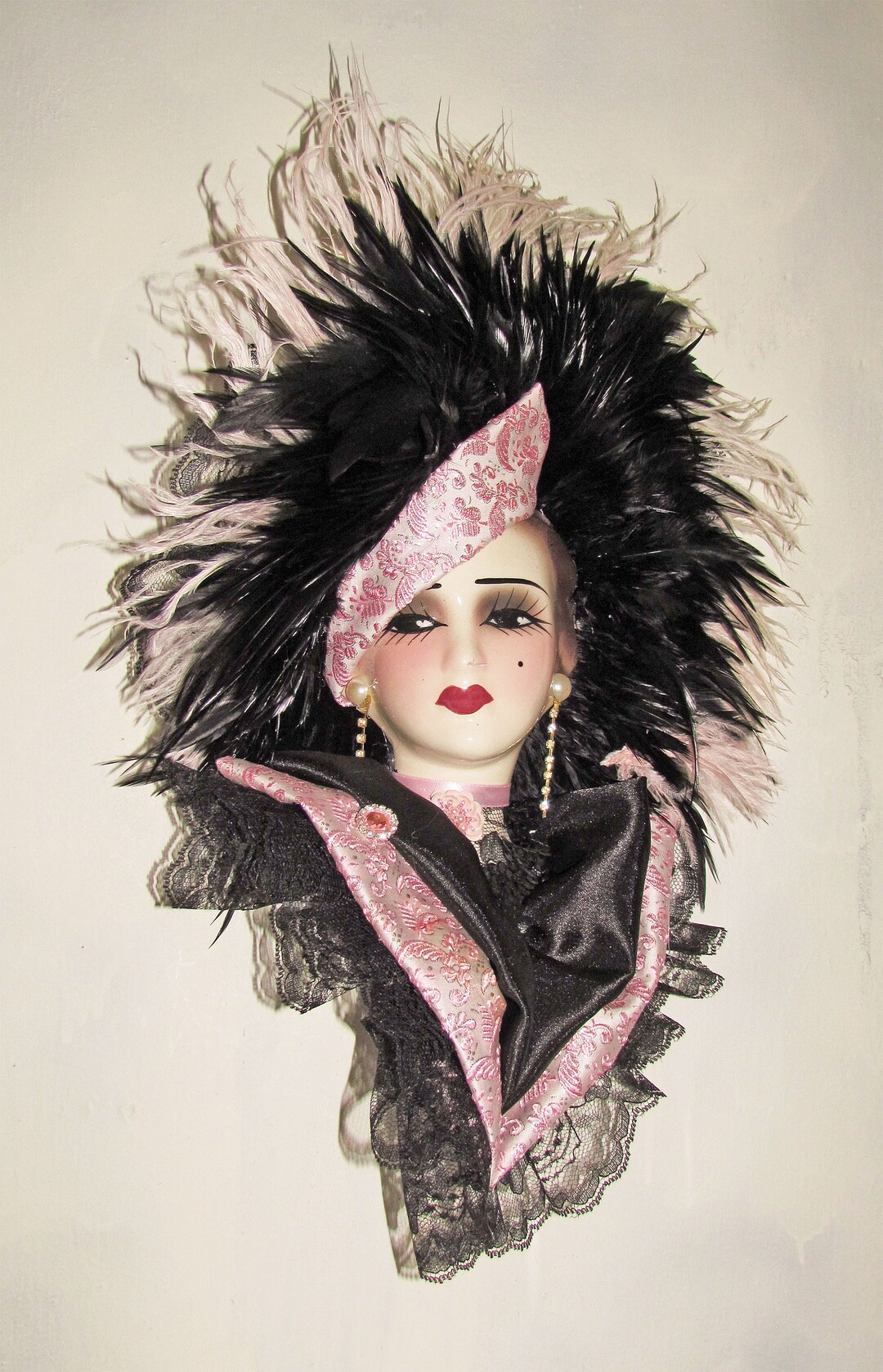 Unique Creations Limited Edition Victorian Lady Face Mask Wall Hanging ...