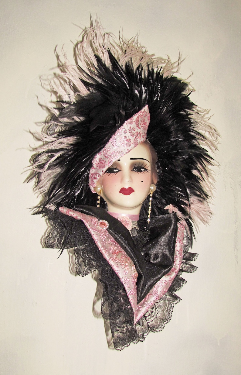 Unique Creations Limited Edition Victorian Lady Face Mask Wall Hanging ...