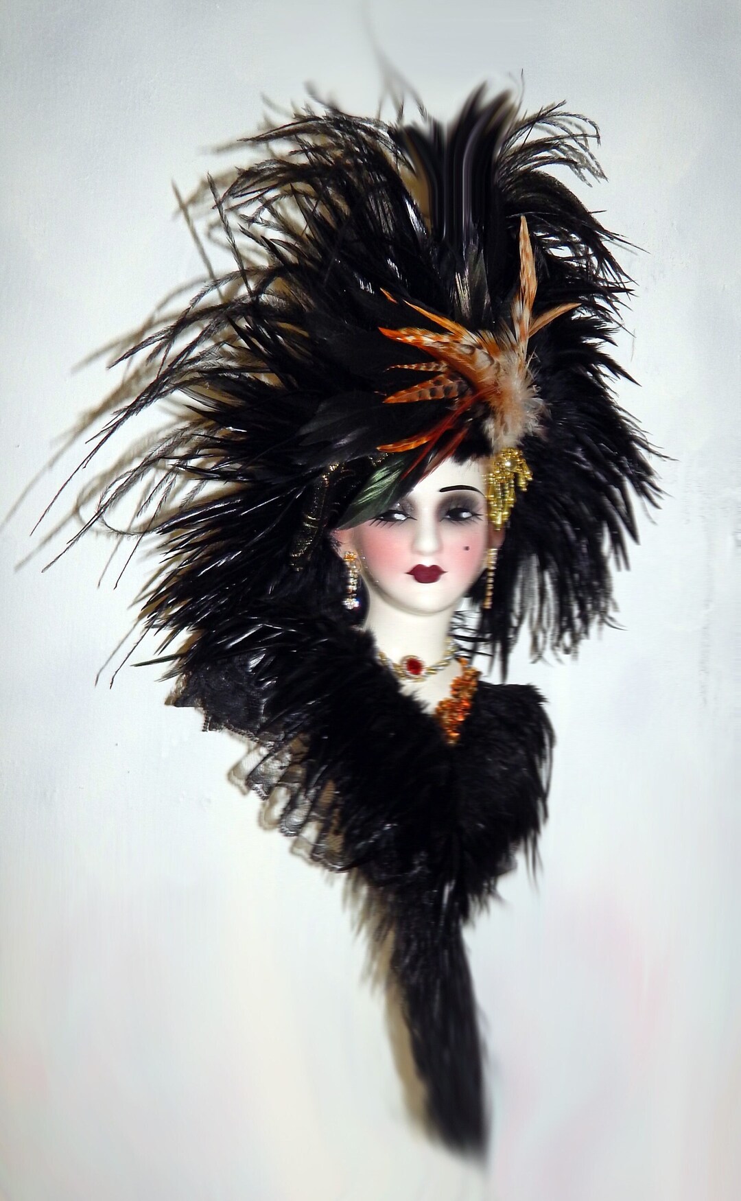 Unique Creations Limited Edition Lady Face Mask Wall Hanging Decor - Etsy