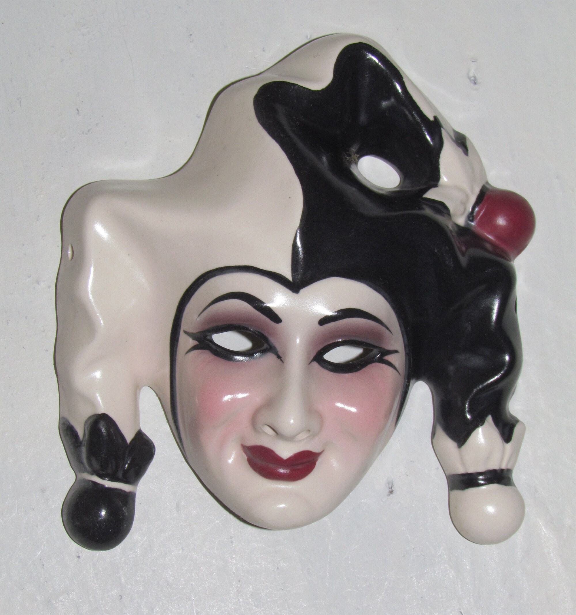 Unique Creations Small Pierrot Jester Clown Lady Face Mask Wall Hanging ...
