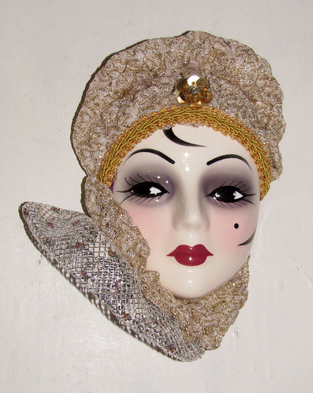 Unique Creations Lady Face Mask Wall Hanging Decor - Etsy