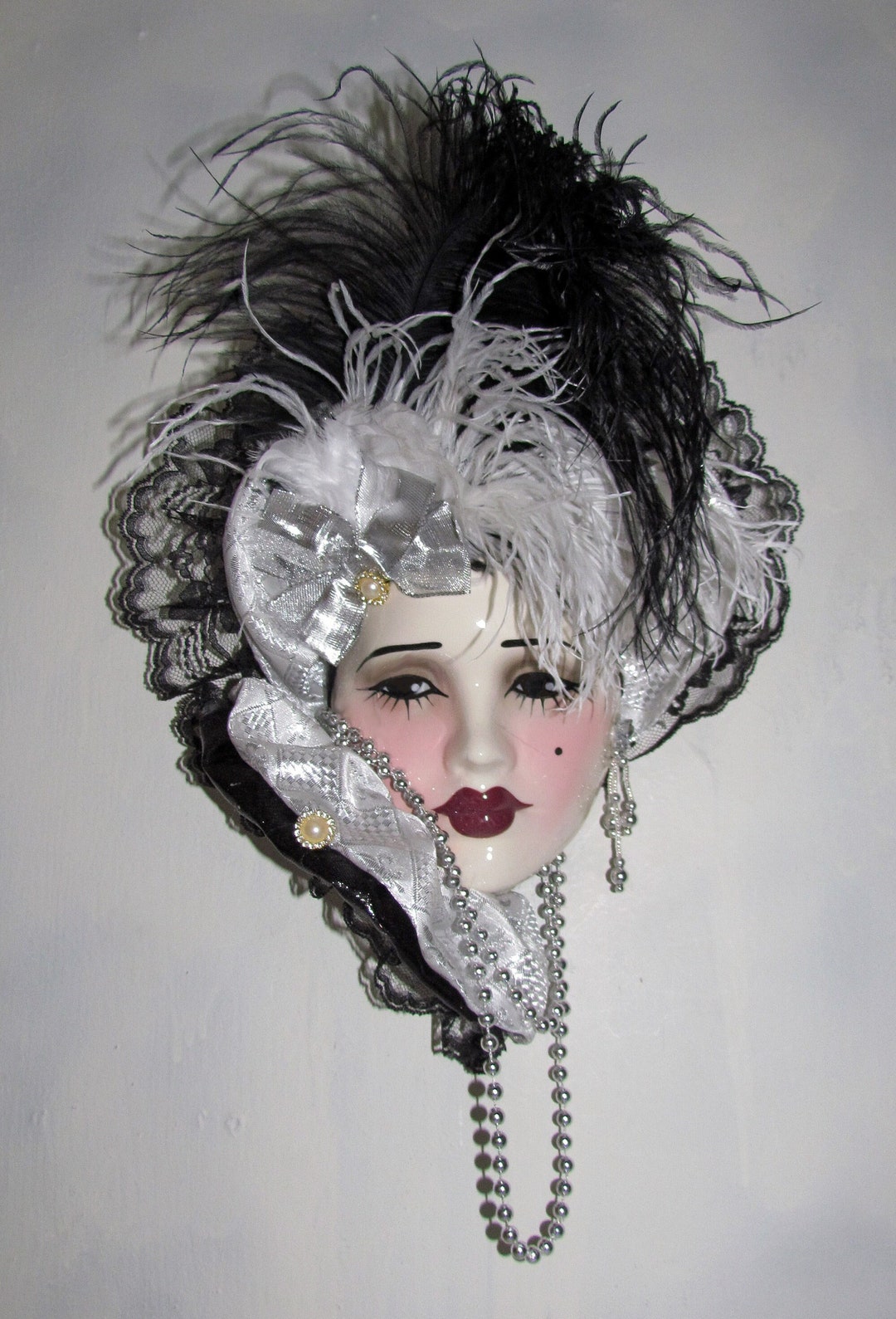 Unique Creations Lady Large Face Mask Wall Hanging Decor - Etsy