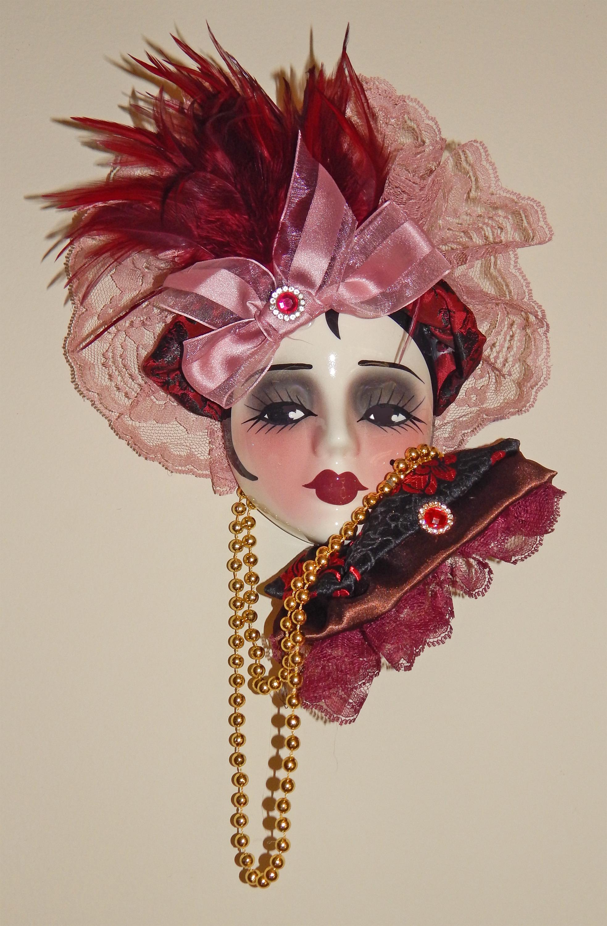 Unique Creations Lady Face Mask Wall Hanging Decor - Etsy