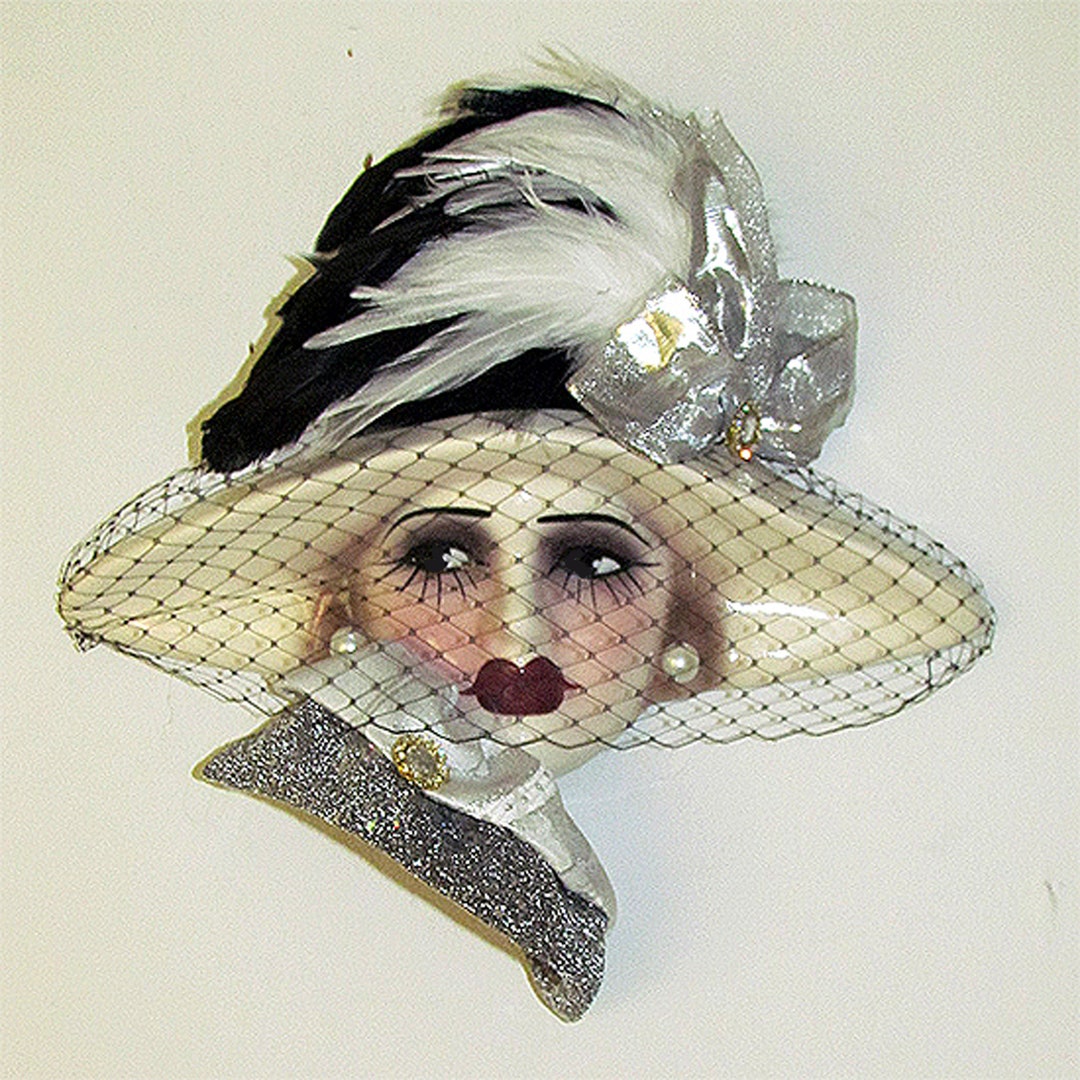 Unique Creations Lady Face Mask Wall Hanging Decor - Etsy
