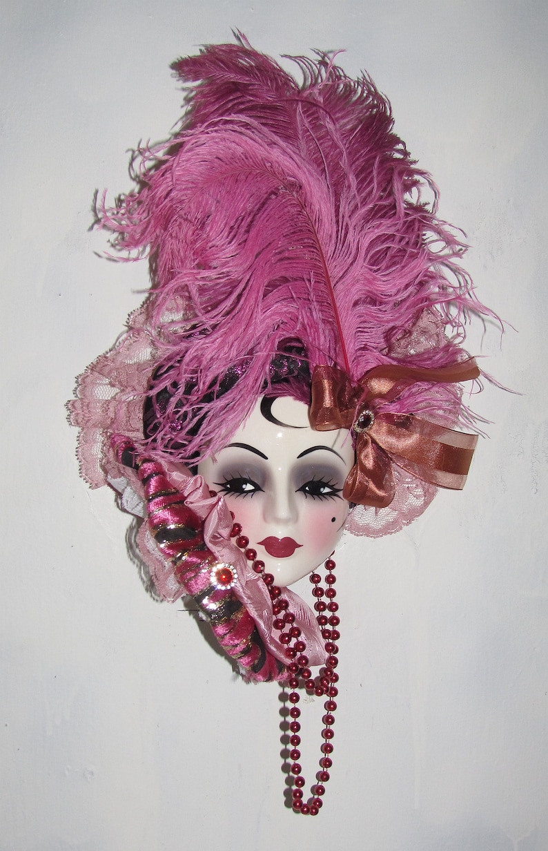 Unique Creations Lady Face Mask Wall Art, Wall Hanging Decor - Etsy