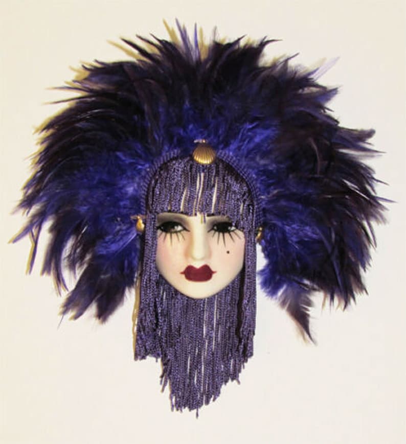 Unique Creations Small Art Deco Lady Face Mask Wall Hanging - Etsy