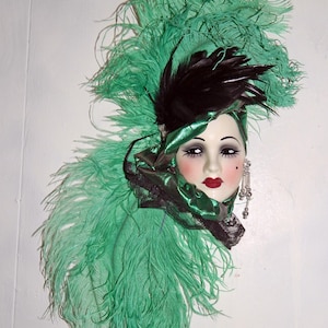 Unique Creations Lady Face Mask Wall Hanging Decor - Etsy