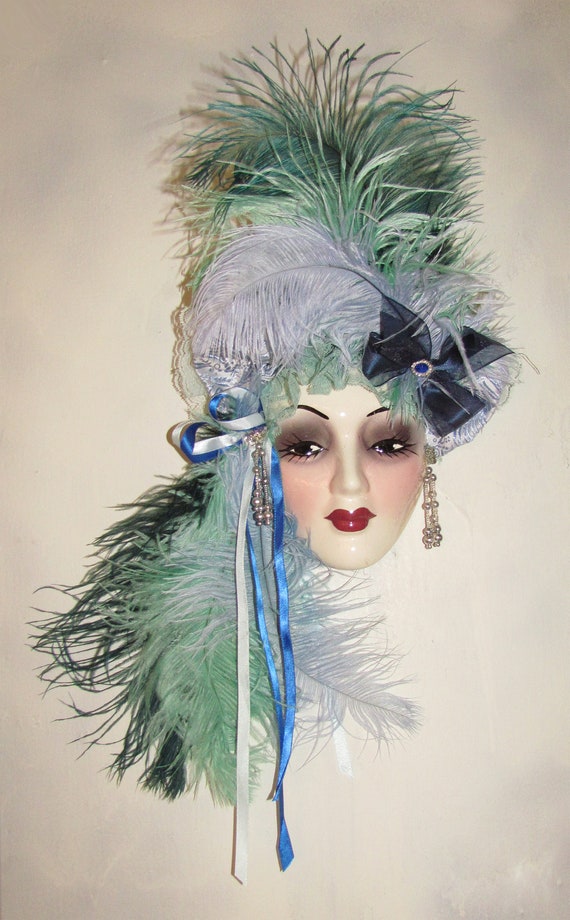 Unique Creations Victorian Lady Large Face Mask Wall Hanging | Etsy