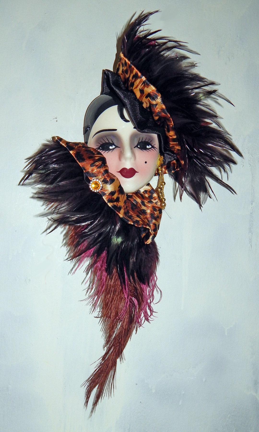 Unique Creations Lady Face Mask Wall Hanging Decor - Etsy