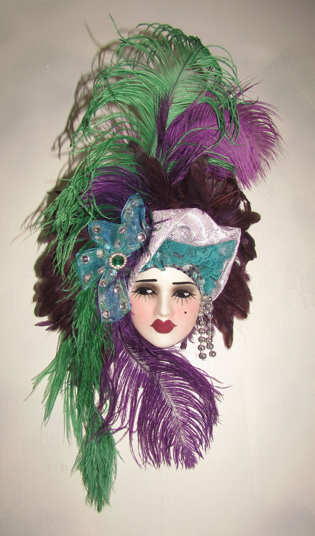 Unique Creations Lady Large Size Face Mask Wall Hanging Decor - Etsy