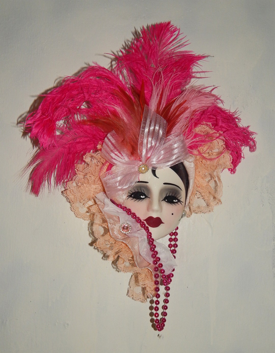 Unique Creations Lady Face Mask Wall Art, Wall Hanging Decor - NEW IN ...