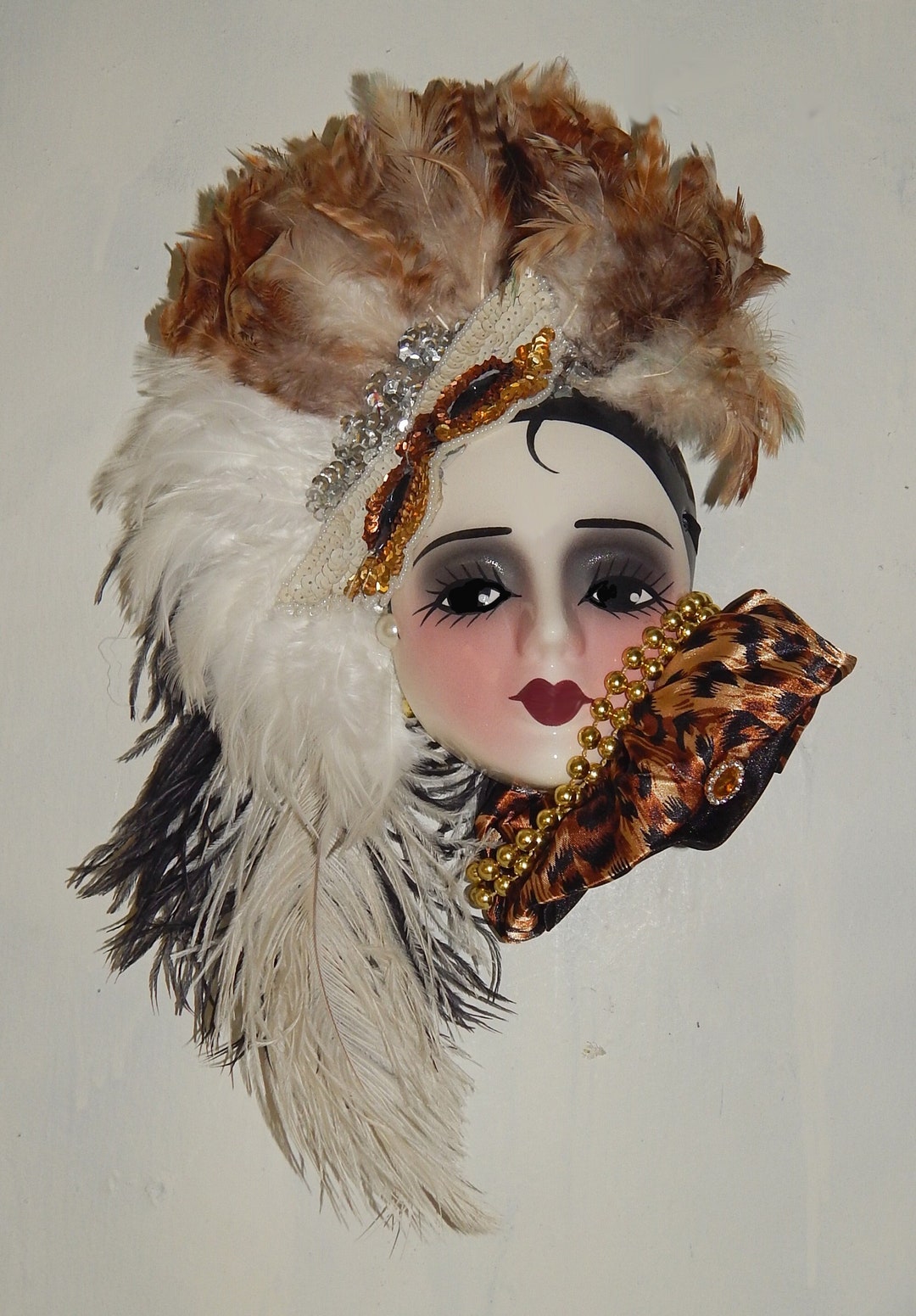 NEW IN BOX Unique Creations Lady Face Mask Wall Decor Wall Hanging - Etsy