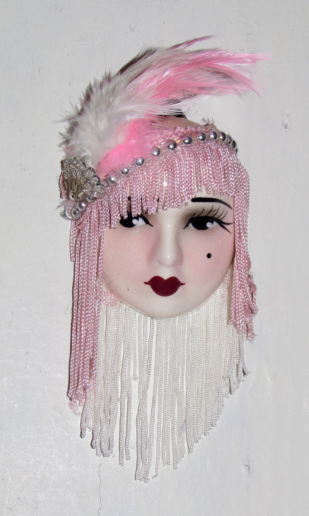 Unique Creations Small Art Deco Lady Face Mask Wall Hanging Decor - Etsy