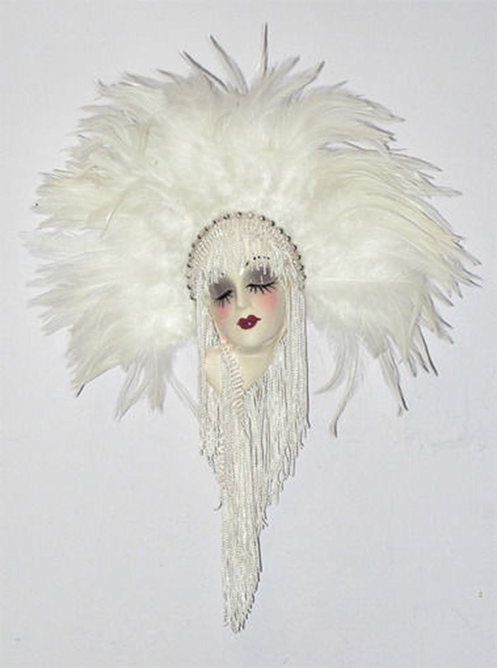 Unique Creations Small Art Deco Lady Face Mask Wall Hanging - Etsy