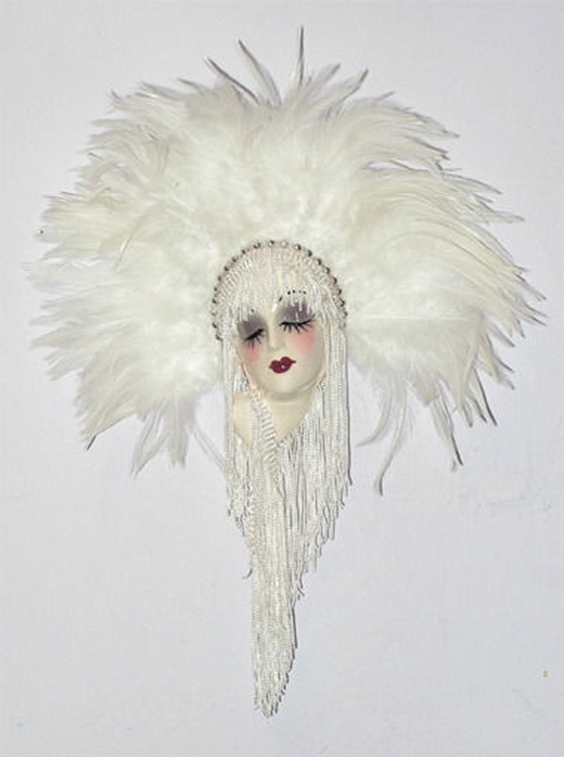 Unique Creations Small Art Deco Lady Face Mask Wall Hanging - Etsy