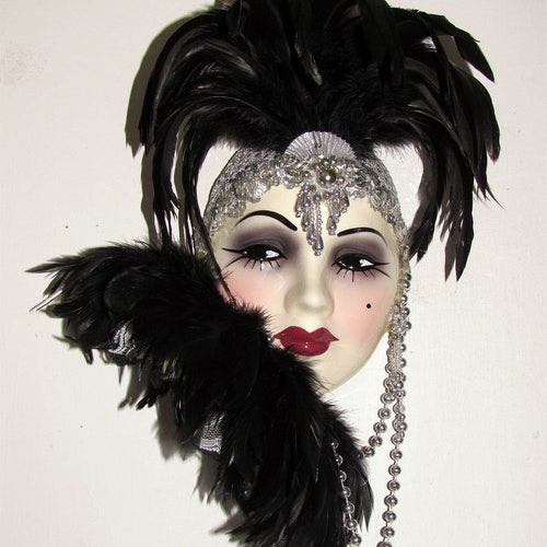 Unique Creations Lady Face Mask Wall Hanging Decor - Etsy